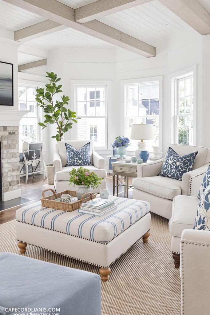 25 Coastal Cape Cod Living Room Ideas