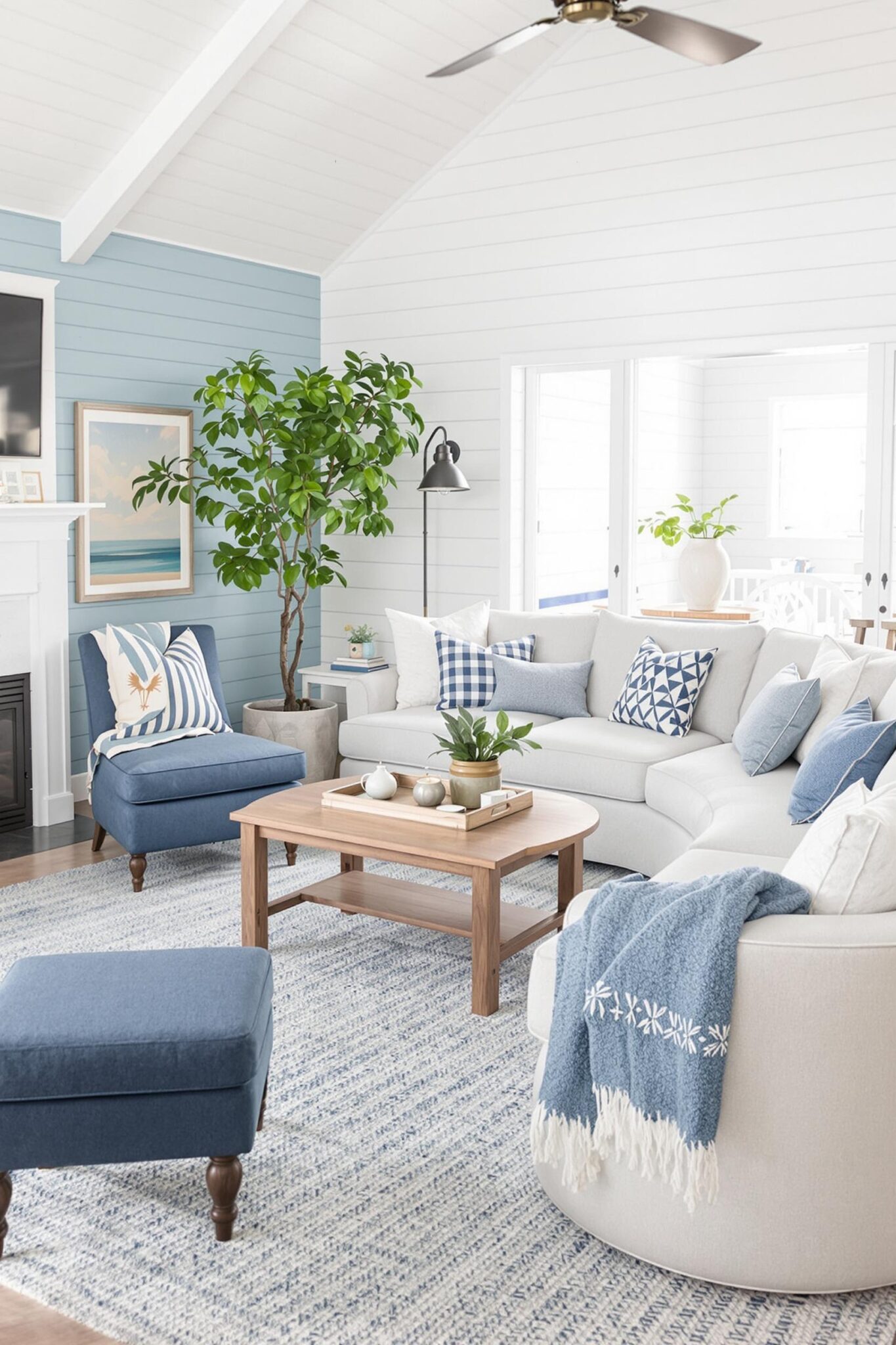 25 Coastal Cape Cod Living Room Ideas