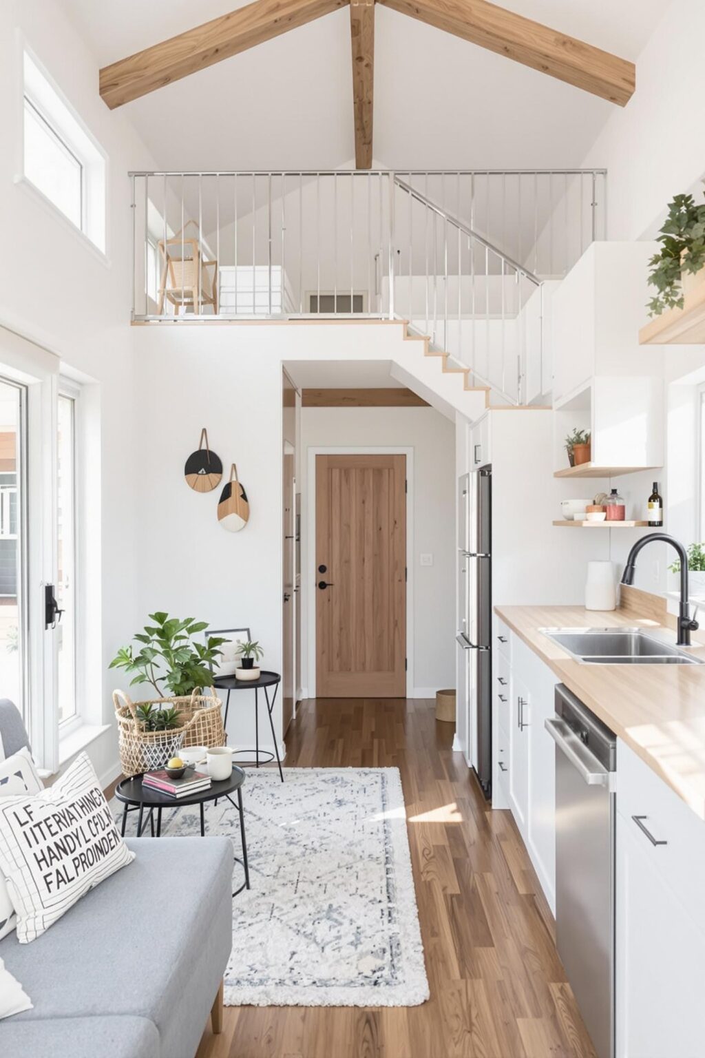 Tiny Home Big Impact Maximizing Light And Space With Light Hardwood Flooring