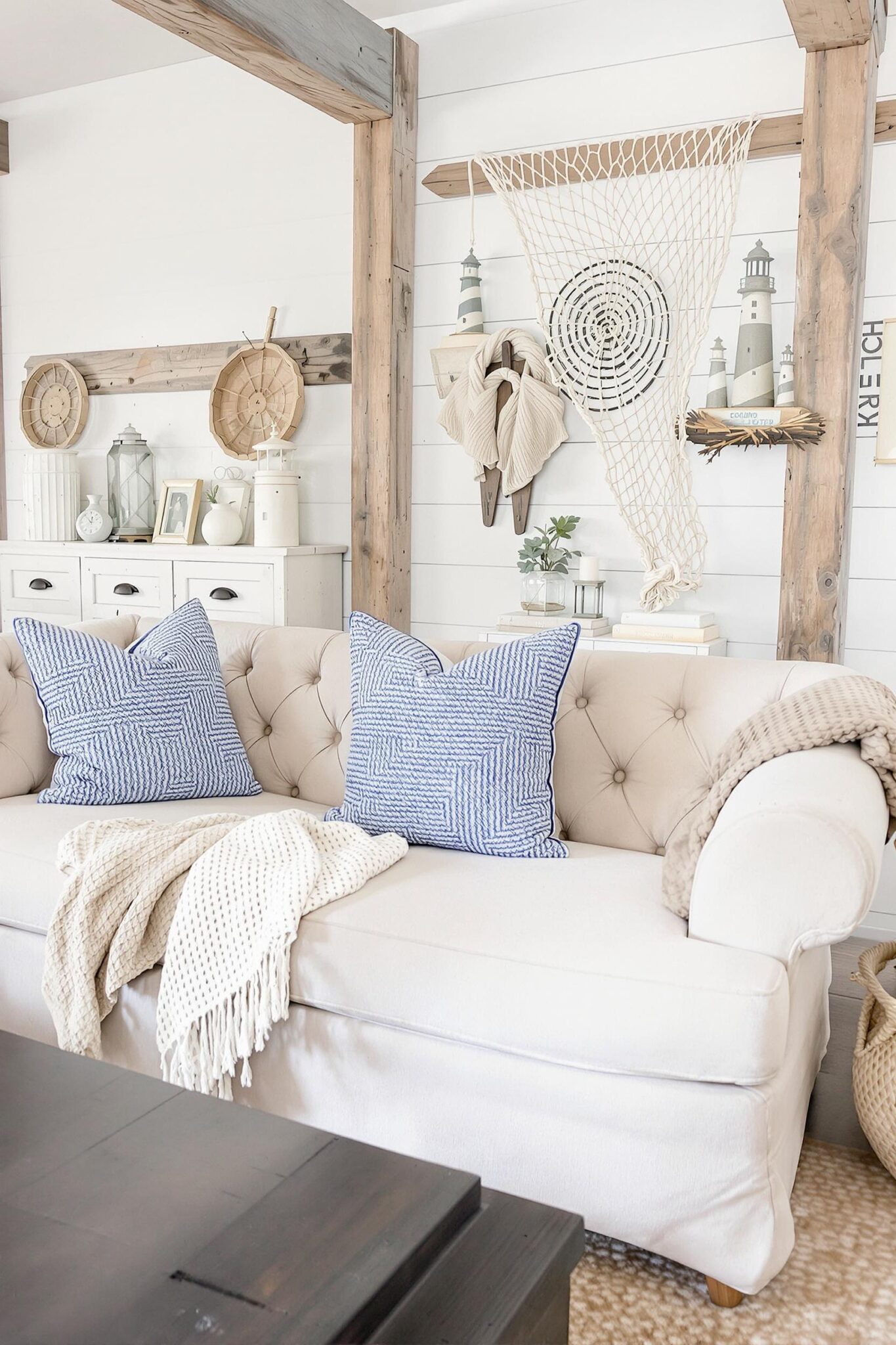 20 Coastal Couch Ideas For Beachy Living Rooms